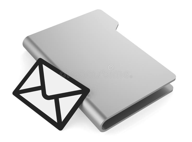 Folder icon and post stock illustration. Illustration of archive - 39786313