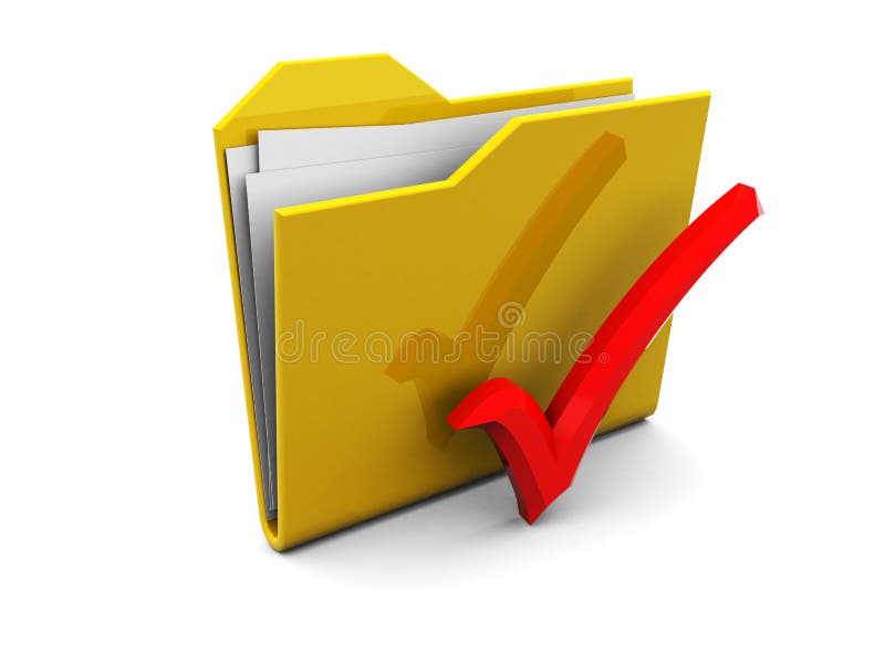 Folder icon and lock stock illustration. Illustration of lock - 9529772