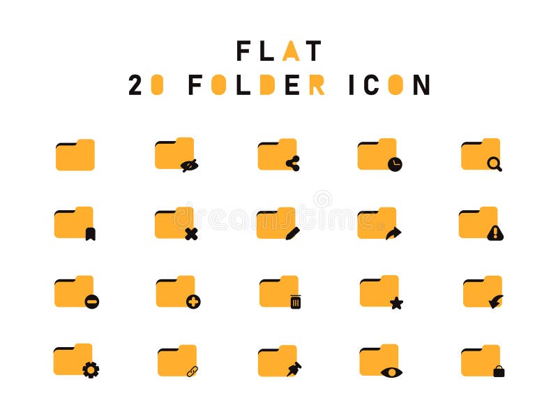 20 Collection of Folder Icon. Folder Search, Folder Danger, Folder Draf ...