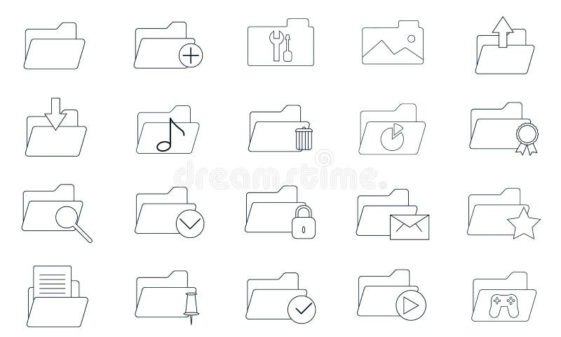 Vector Select Folder Icon. Folder and Tick Checkmark Icon Eps Stock ...