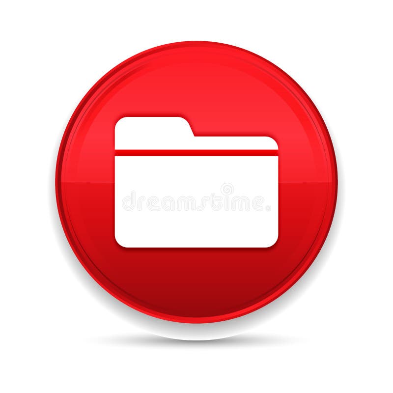 Shiny folder icon stock vector. Illustration of render - 16780251