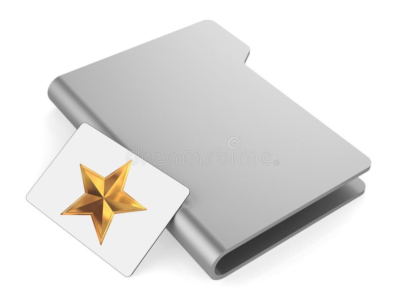 Folder icon and star stock illustration. Illustration of gold - 39786345
