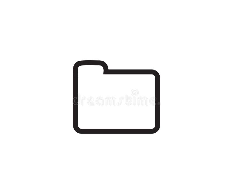 Folder Icon Symbol Office Storage Stock Vector - Illustration of filled ...