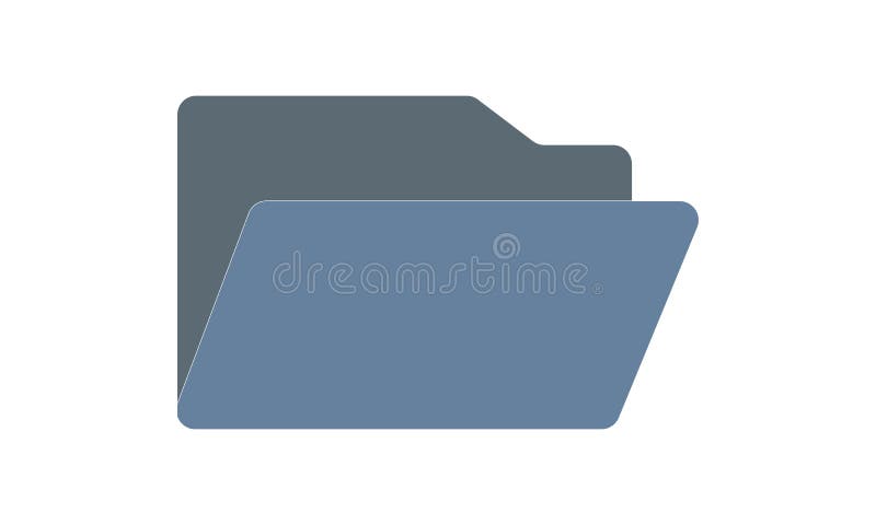 Folder Icon in Trendy Flat Style Isolated on White Background, for Your ...