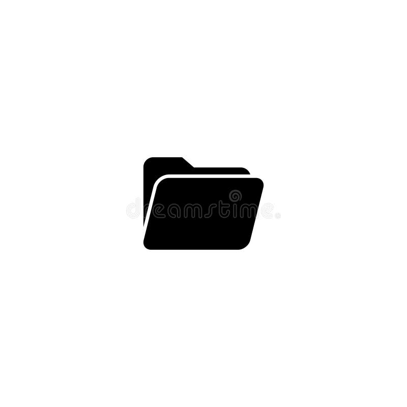 Folder Icon in Trendy Style. Archive Symbol Vector Stock Vector ...