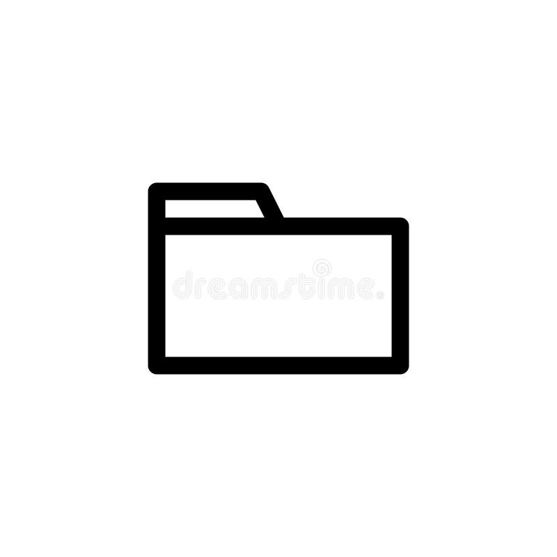 Folder Icon stock vector. Illustration of logo, organization - 181680485