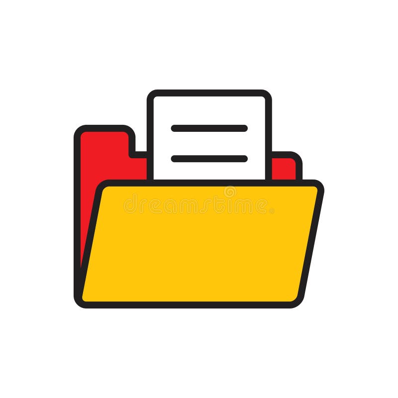 Folder Icon Vector Design Templates Stock Vector - Illustration of info ...
