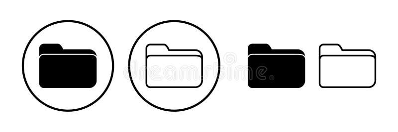 Folder Icon Vector. Document Folder Stock Vector - Illustration of ... Folder Icon Vector. Document Folder Stock Vector - Illustration of ...