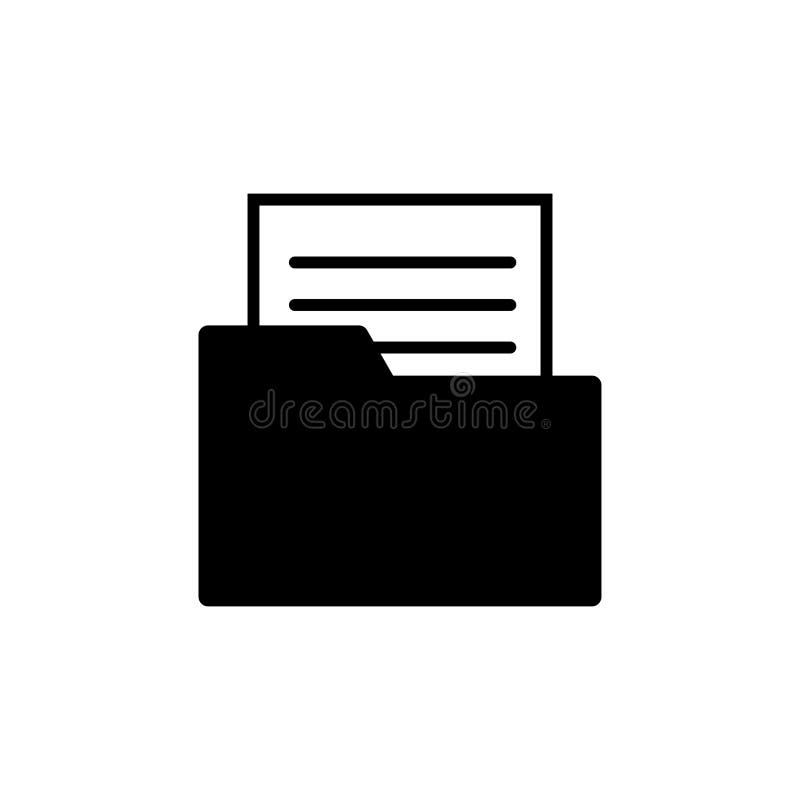 Folder Icon Vector. Folder and Documents Icon. Icon Archive Stock ...