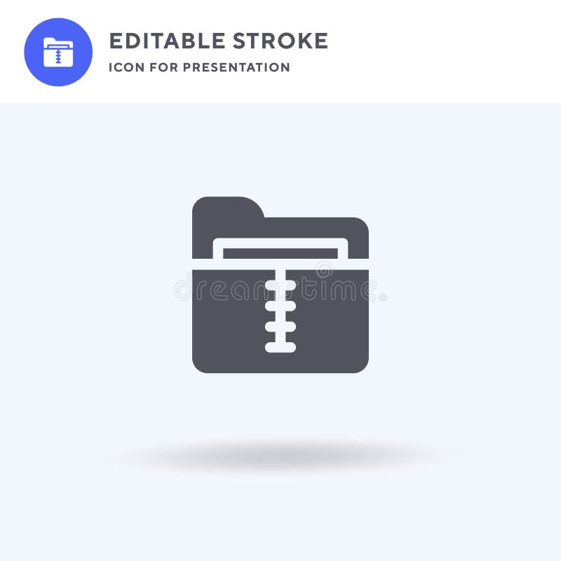 Folder Icon Vector, Filled Flat Sign, Solid Pictogram Isolated on White, Logo Illustration ...