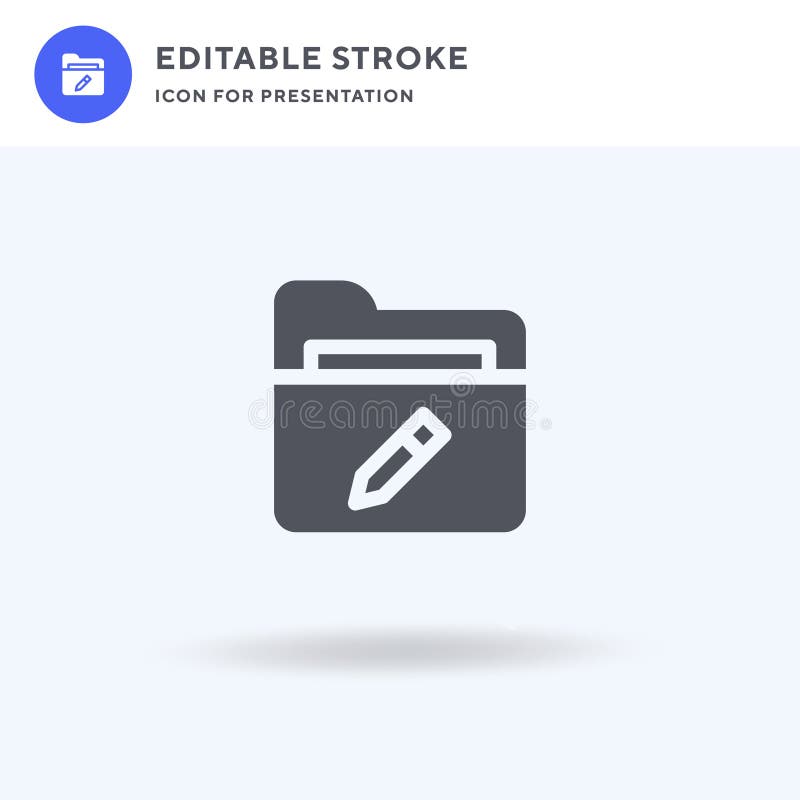 Folder Icon Vector, Filled Flat Sign, Solid Pictogram Isolated on White ...