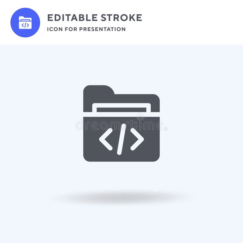 Folder Icon Vector, Filled Flat Sign, Solid Pictogram Isolated on White, Logo Illustration ...