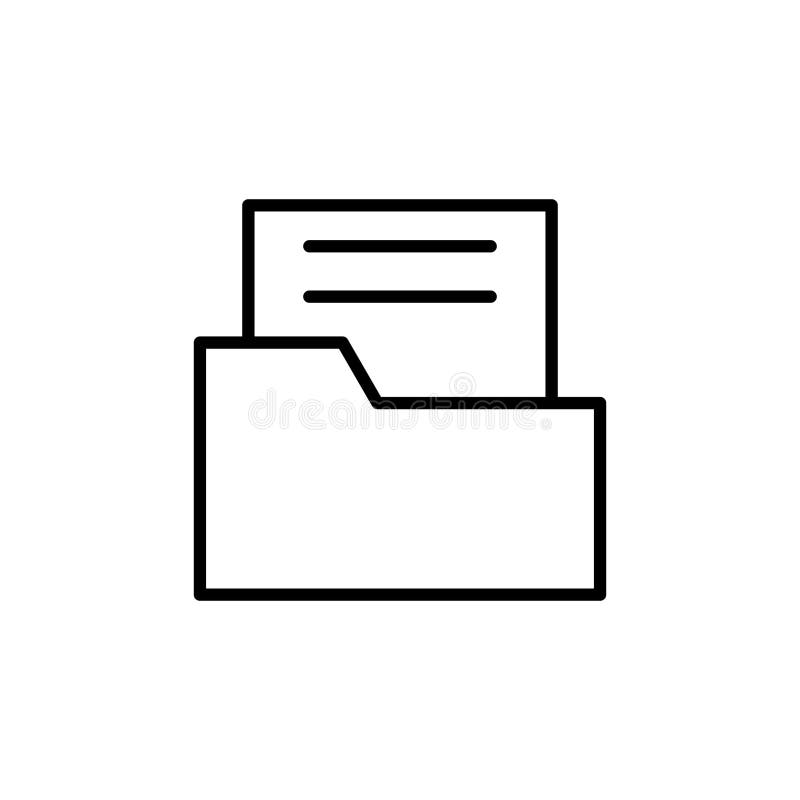 Folder Icon . Document Folder Icon Stock Vector - Illustration of ... Folder Icon . Document Folder Icon Stock Vector - Illustration of ...