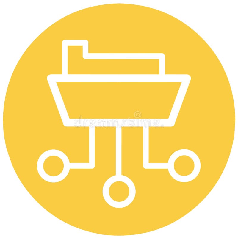 Folder Icon Vector Illustration. Minimalist Design Folder Icon Outline ...