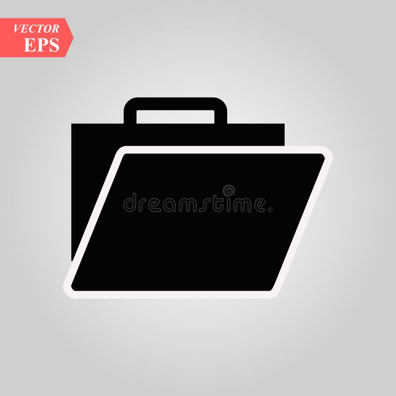 Folder Icon , Vector Illustration Service. Portfolio. Business. Market ...