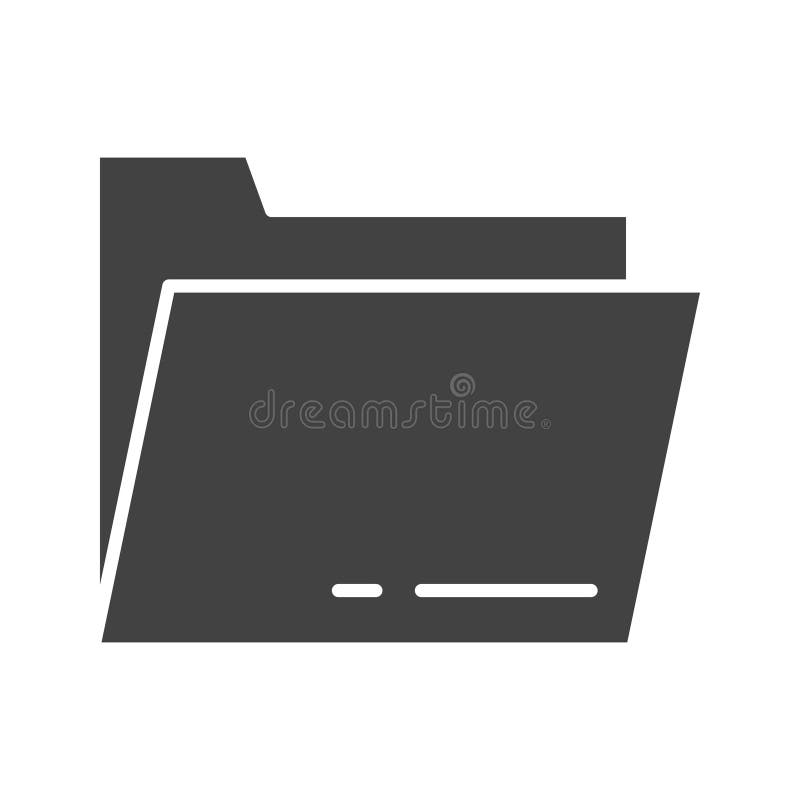 Folder icon vector image. stock vector. Illustration of folder - 280379750