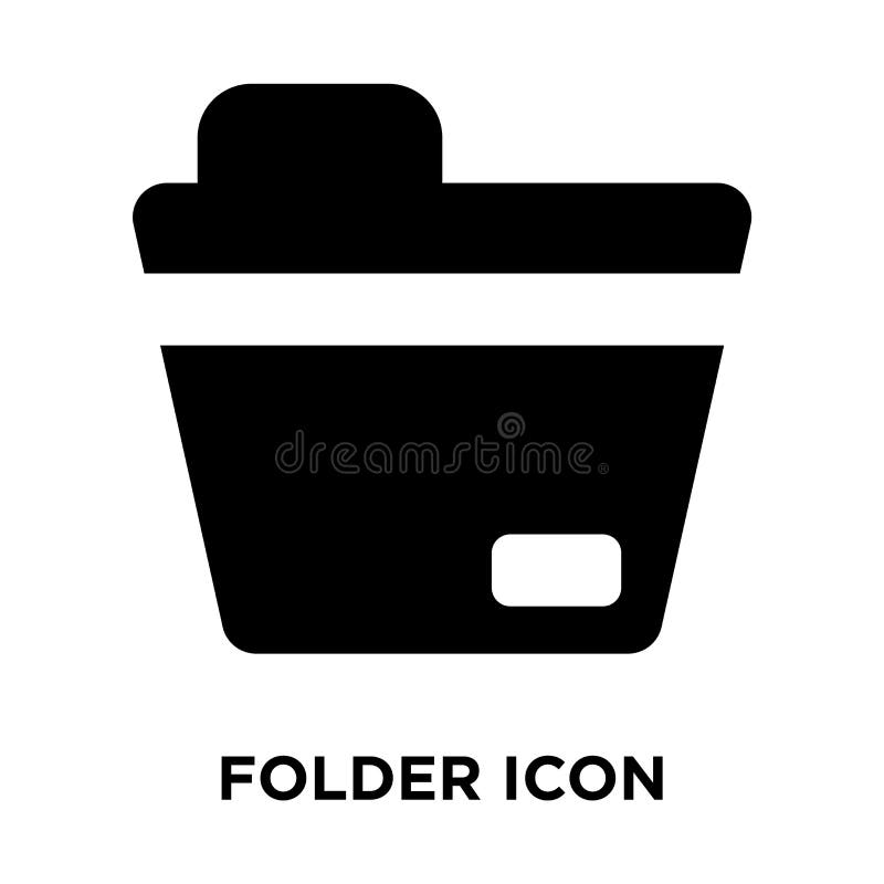 Folder Icon Vector Sign and Symbol Isolated on White Background, Folder ...