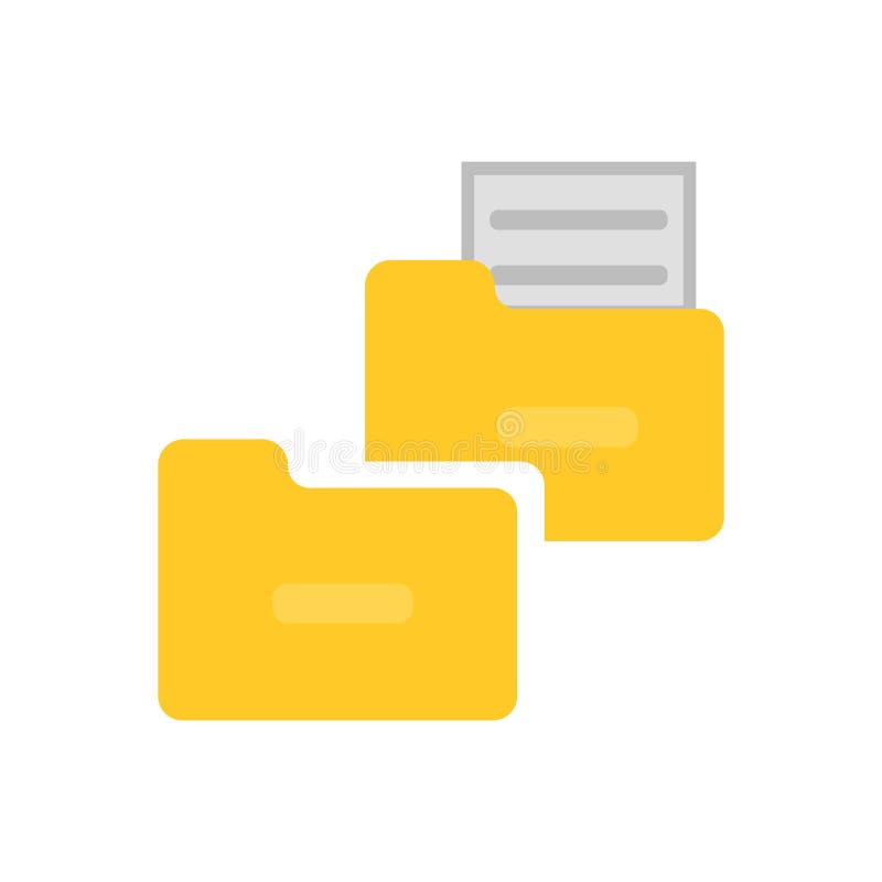 Data Folder Icon Vector Isolated on White Background, Data Folder Sign ...