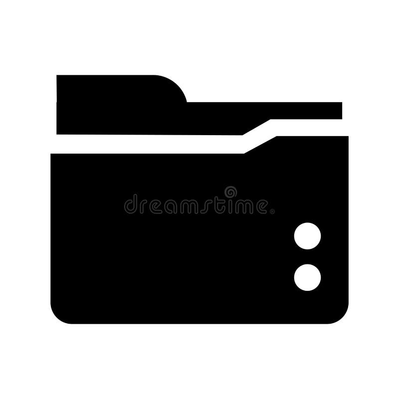 Folder Icon Vector Sign and Symbol Isolated on White Background, Folder ...