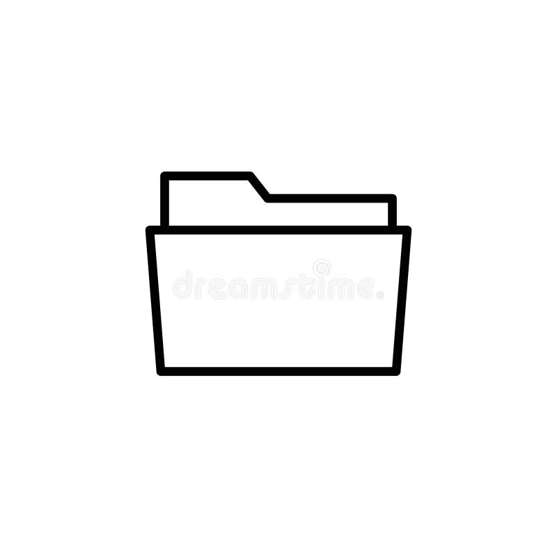 File Folder Icon Perfect for Document Organization Stock Vector ...