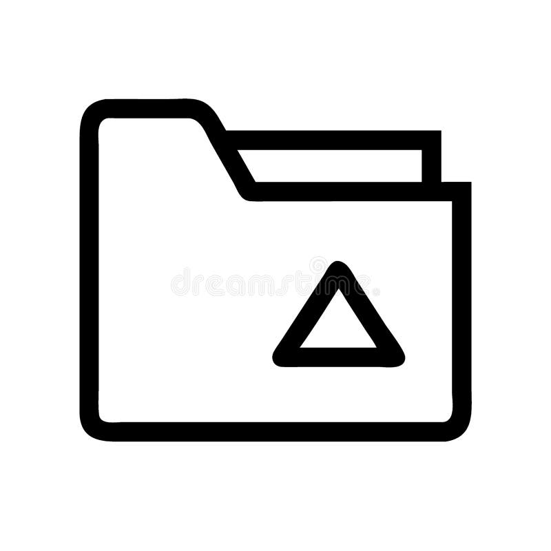 Folder icon vector stock illustration. Illustration of flat - 381148690