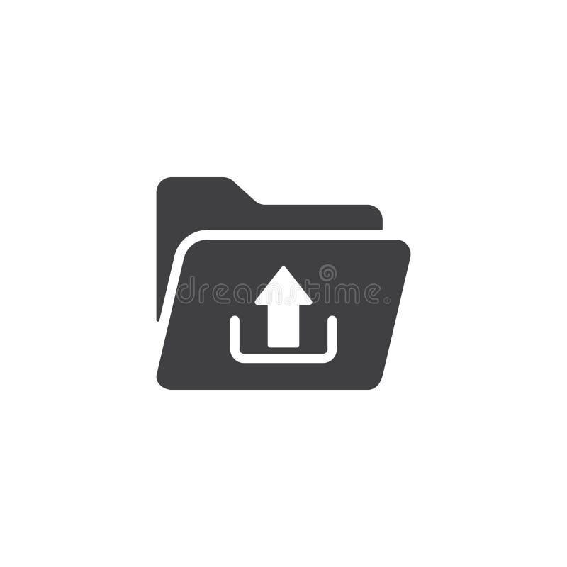 Folder Icon Vector Template Black and White Color Stock Vector ...