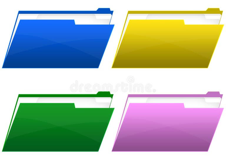 Computer Folder Icons Yellow Stock Illustrations – 2,397 Computer ...
