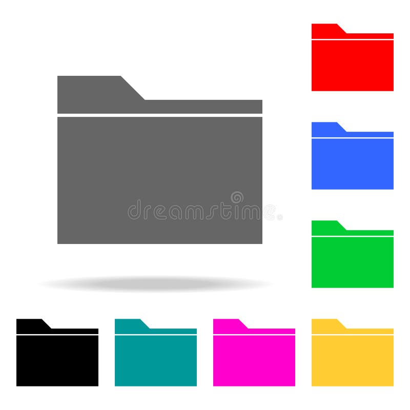 Folder Icons. Elements of Human Web Colored Icons. Premium Quality ...