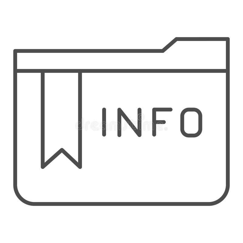 Info Folder Icon Outline Stock Illustrations – 2,424 Info Folder Icon ...
