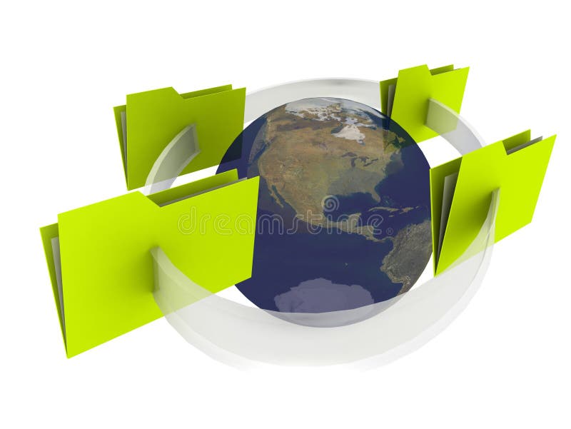 Folder Internet Communication Stock Illustration - Illustration of ...