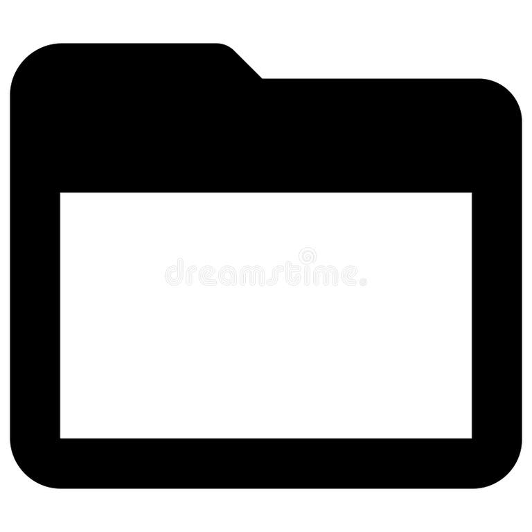 Folder Isolated Vector Icon Which Can Easily Modify or Edit Stock ...