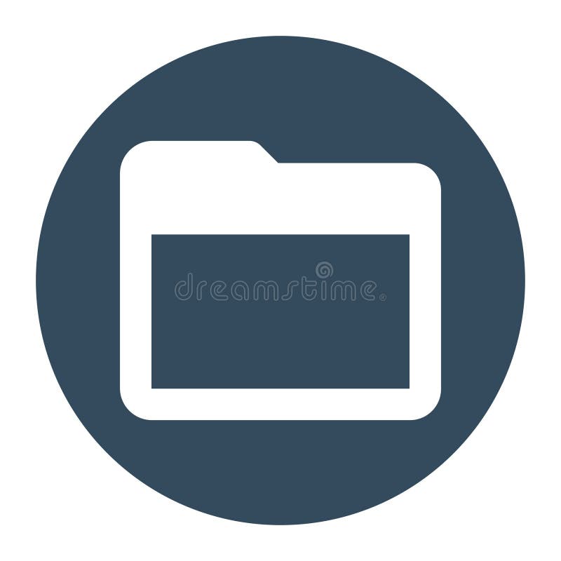 Folder Isolated Vector Icon Which Can Easily Modify or Edit Stock ...