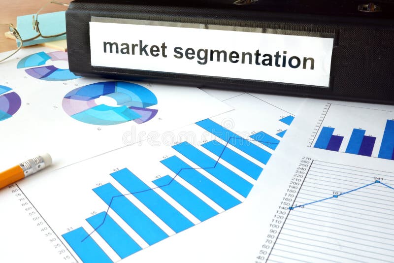 Folder with the Label Market Segmentation Stock Photo - Image of ...