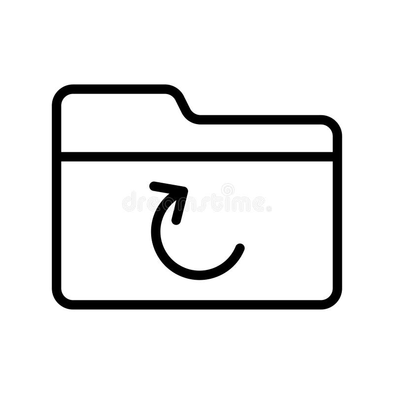 Folder loading icon stock vector. Illustration of vector - 225349439