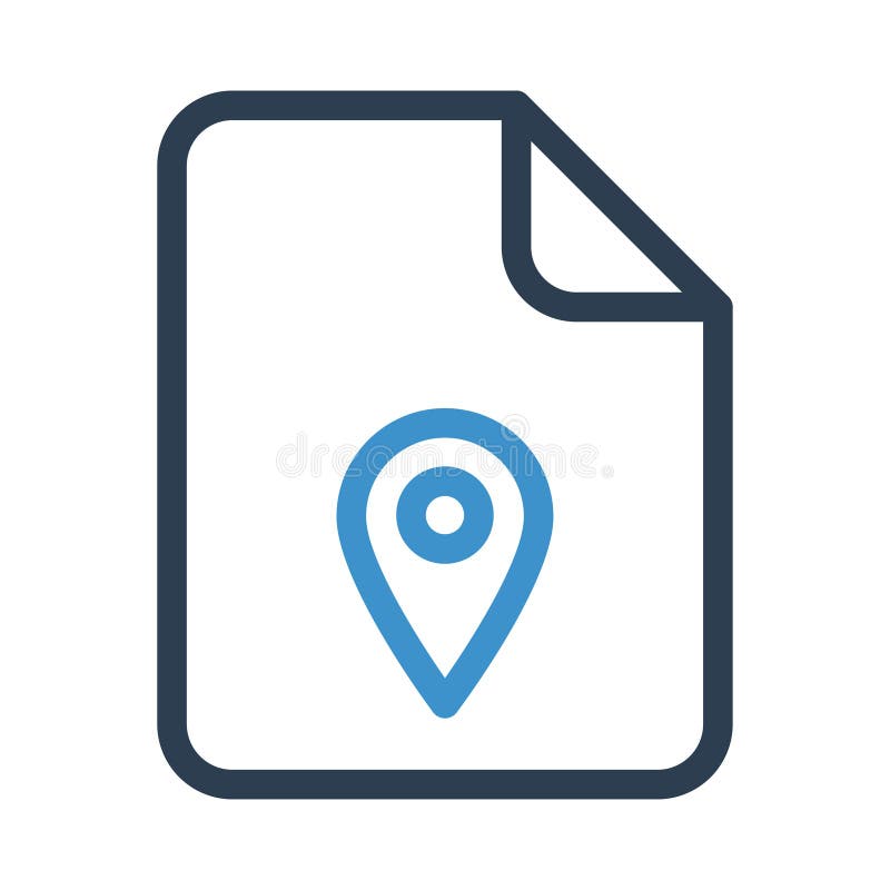 Folder location line icon stock vector. Illustration of development ...