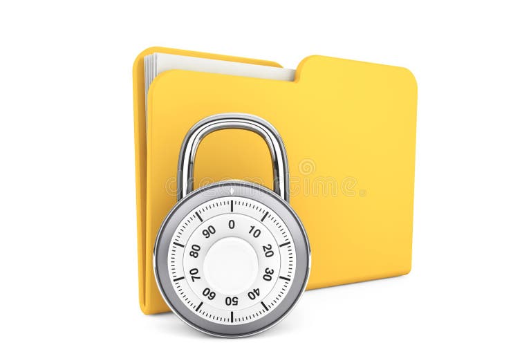 Yellow Folder Combination Lock Stock Illustrations – 93 Yellow Folder ...