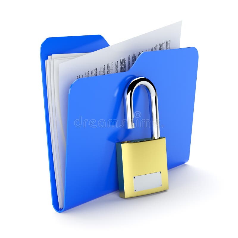 Folder lock stock illustration. Illustration of internet - 70888173