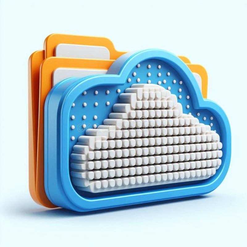 A folder logo icon stock illustration. Illustration of multimedia ...