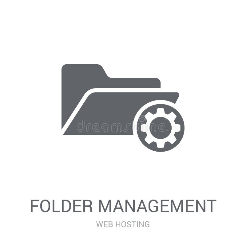 Folder Management Icon. Trendy Folder Management Logo Concept on Stock ...