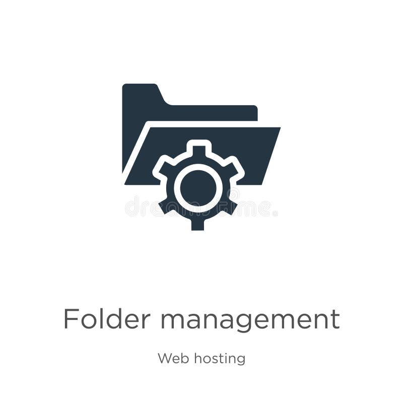 Folder Management Icon Vector. Trendy Flat Folder Management Icon from ...