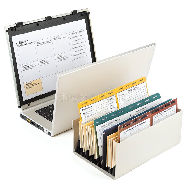 Folder Management stock illustration. Illustration of stylish - 357395788