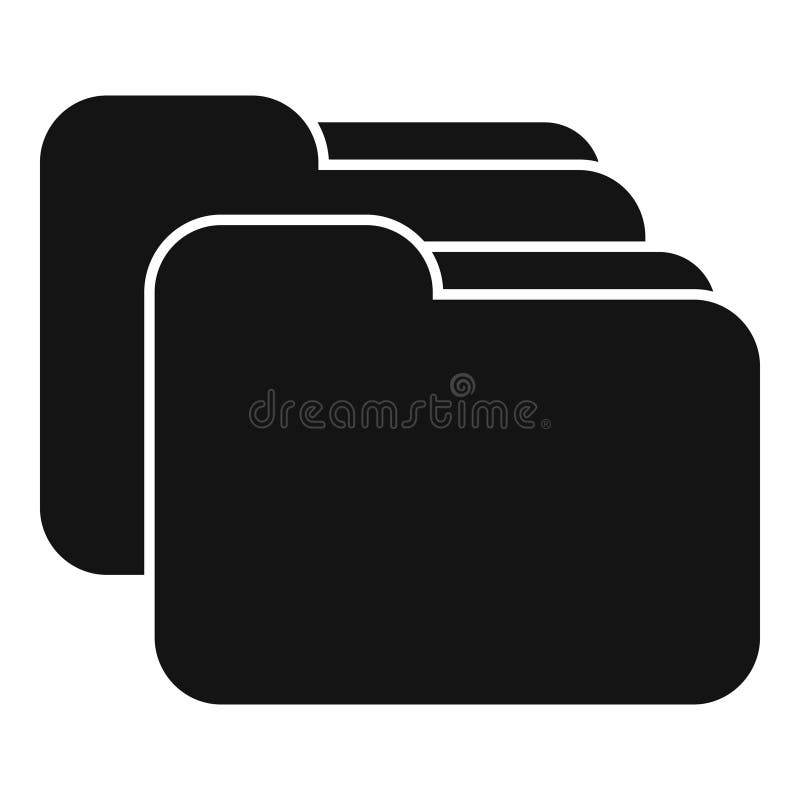Folder Map System Icon Simple Vector. Screen Plan Stock Illustration ...