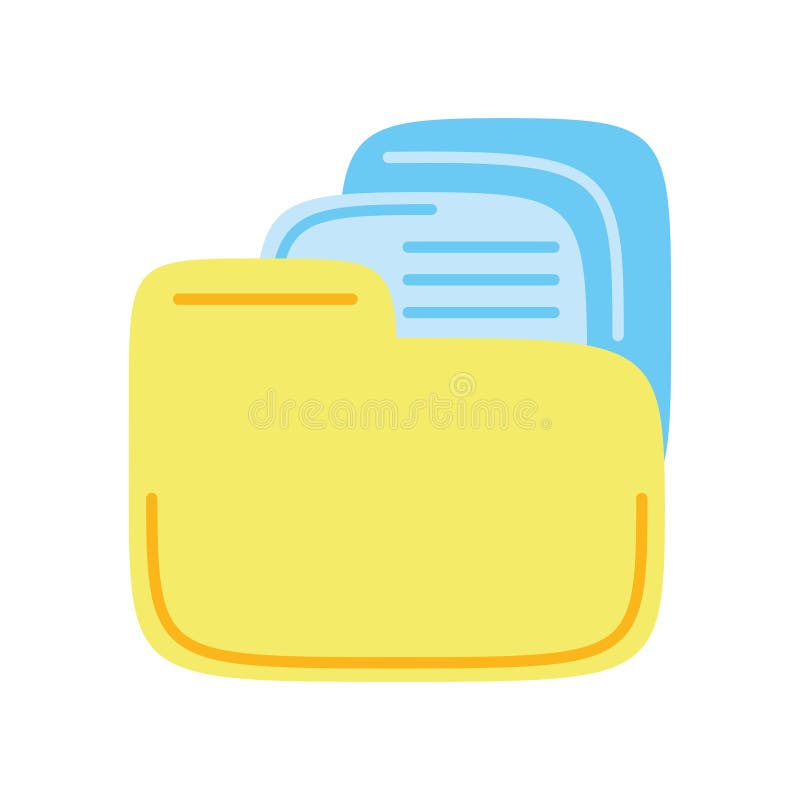 Folder mobile app stock vector. Illustration of business - 276963574