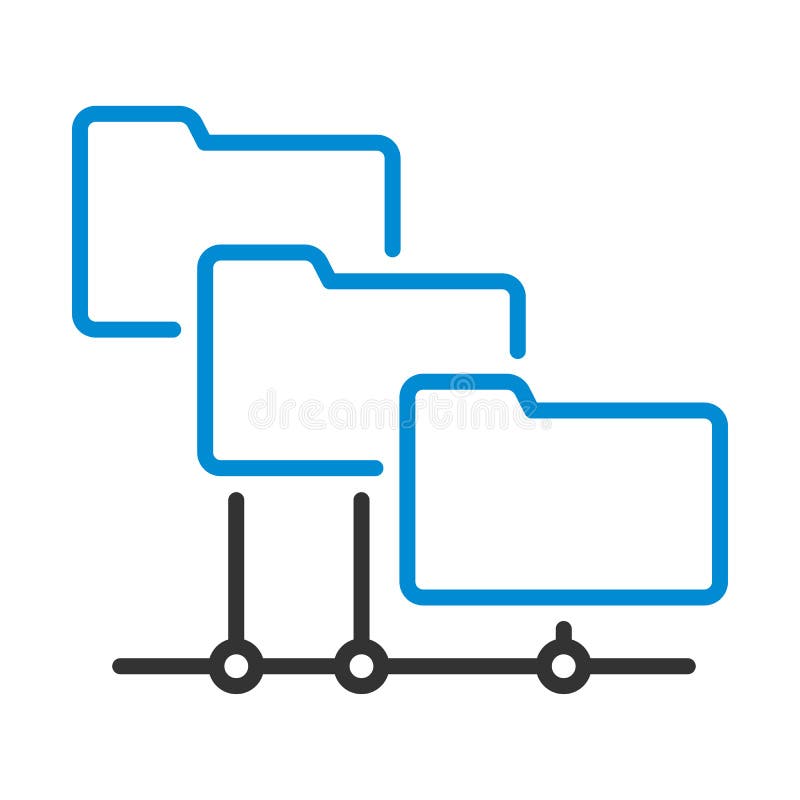 Folder Network Icon stock vector. Illustration of concept - 244226590