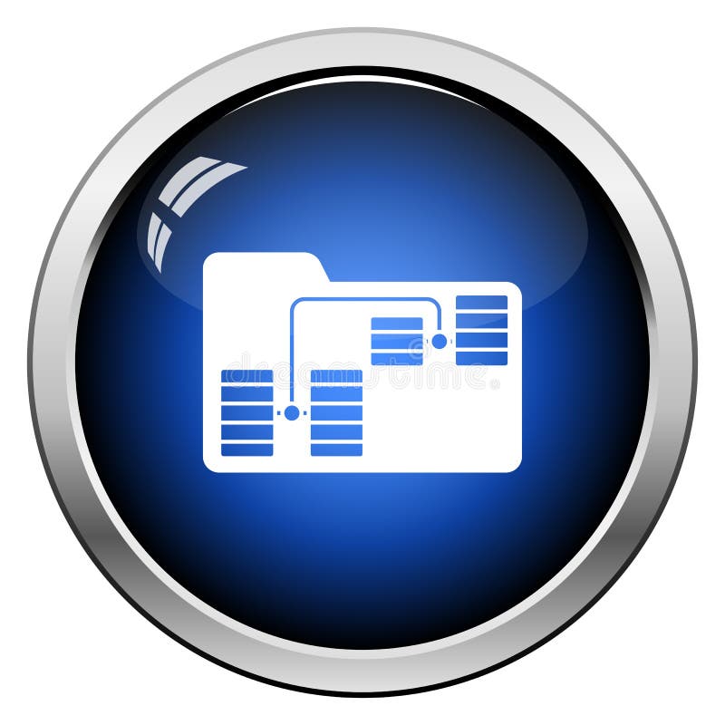 Folder Network Icon stock vector. Illustration of interface - 146271203