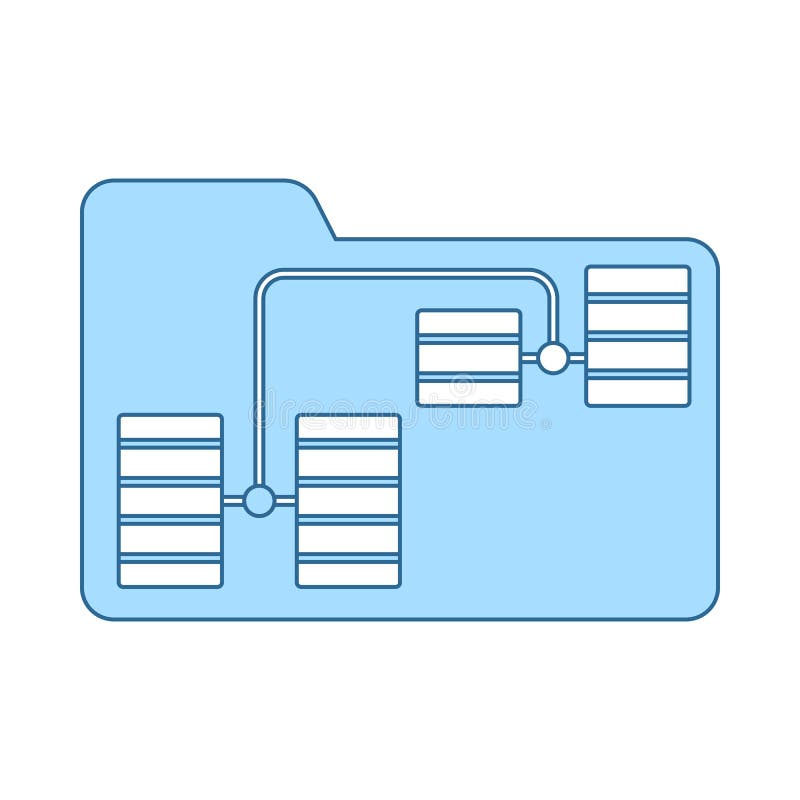 Folder Network Icon stock vector. Illustration of sign - 167462162