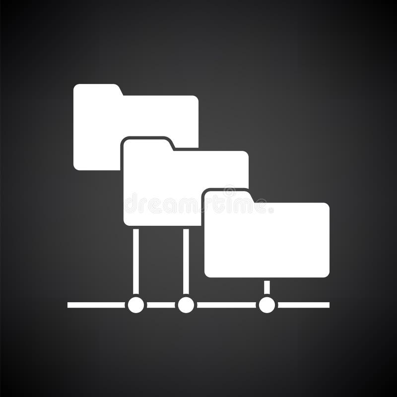 Folder Network Icon stock vector. Illustration of concept - 144908437