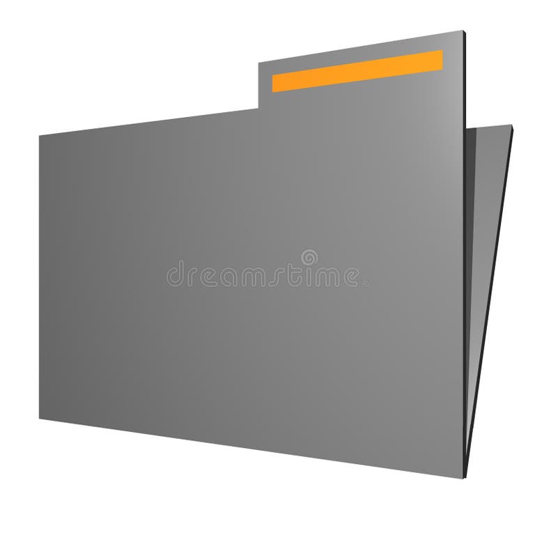 Folder Object for Diagram and Presentation Stock Illustration ...