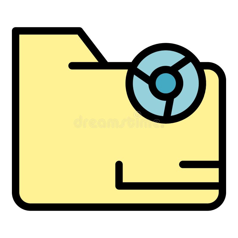 Folder Operating System Icon Color Outline Vector Stock Vector ... Folder Operating System Icon Color Outline Vector Stock Vector ...