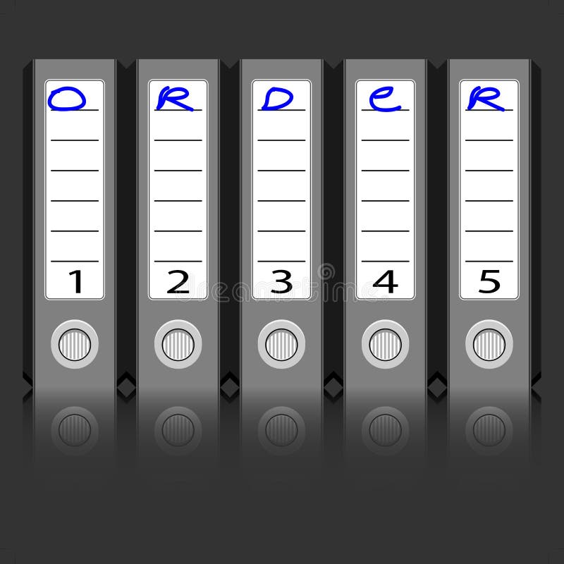 Folder order stock vector. Illustration of database, directory - 57358275